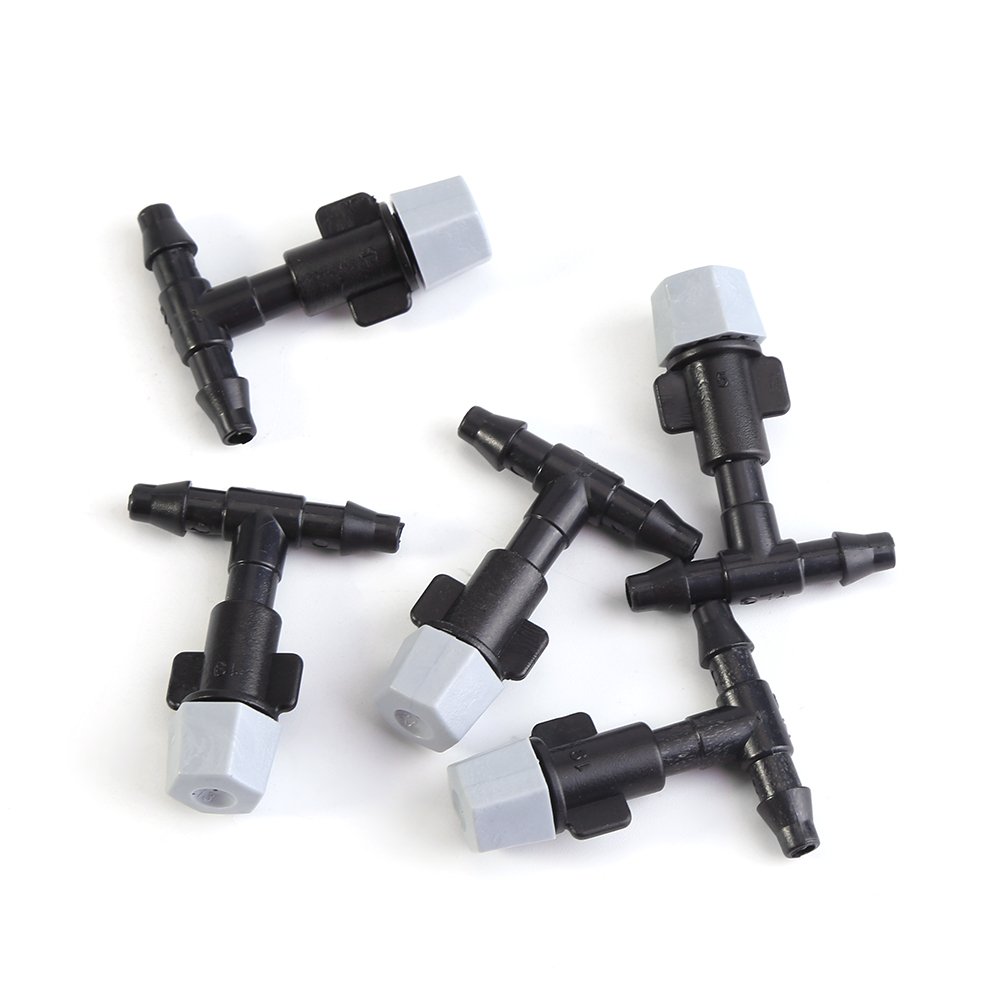 Micro Flow Drip Watering Irrigation Kits, Water Misting Cooling System Hose Sprinkler Nozzle Garden Patio Micro Irrigation Set (5M)