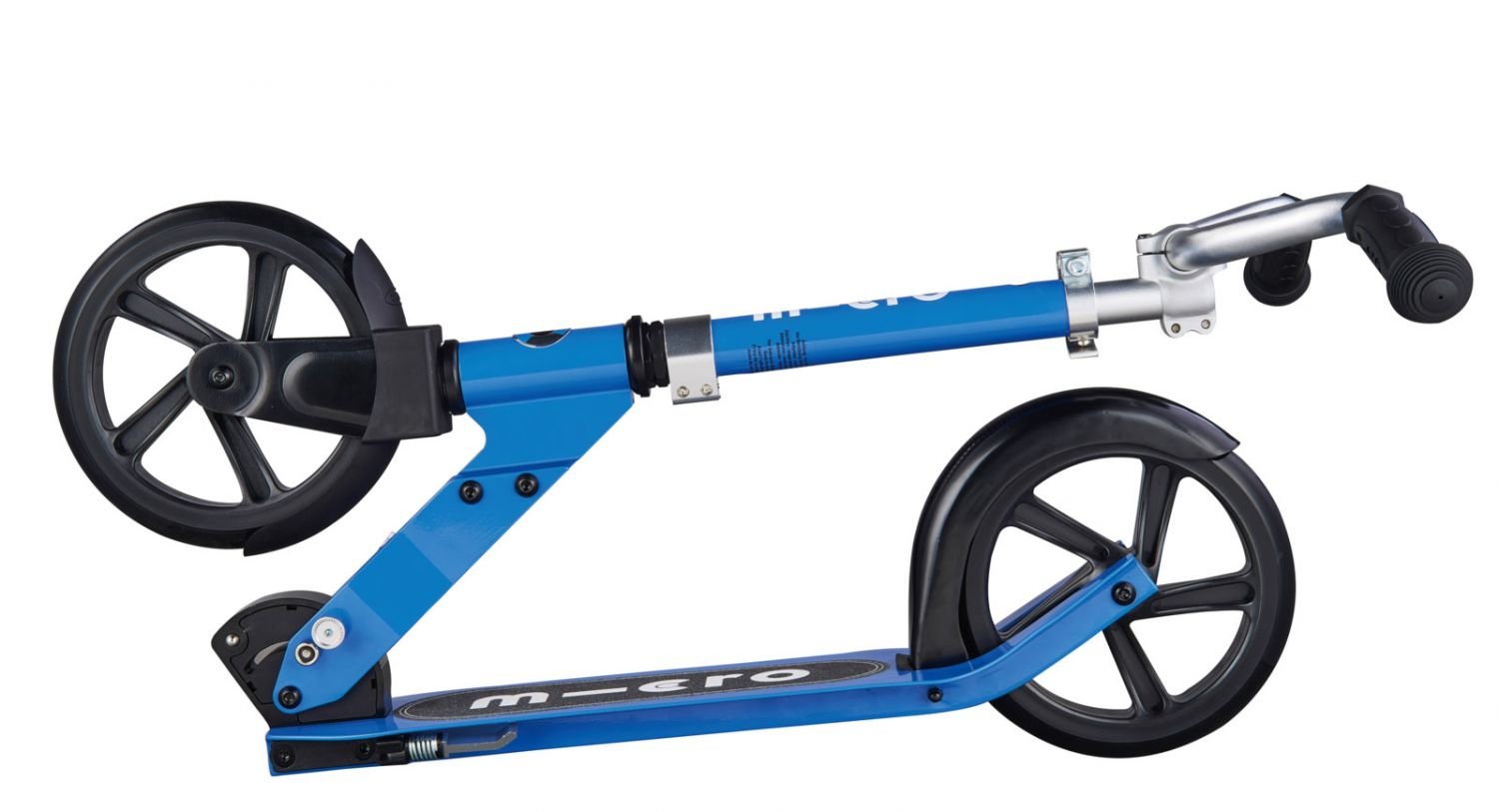Micro Kickboard - Micro Cruiser - Two Wheeled, Fold-to-Carry Swiss-Designed Micro Scooter for Kids with Smooth Glide Large Wheels for Ages 6+ (Black)