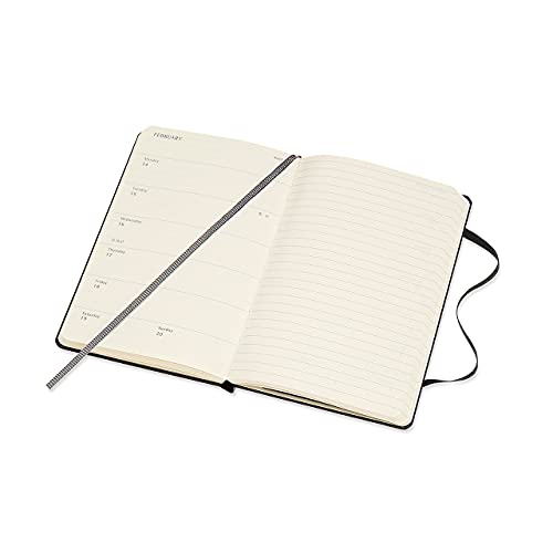Moleskine Classic 18 Month 2021-2022 Weekly Planner, Hard Cover, Pocket (3.5" x 5.5"), Black