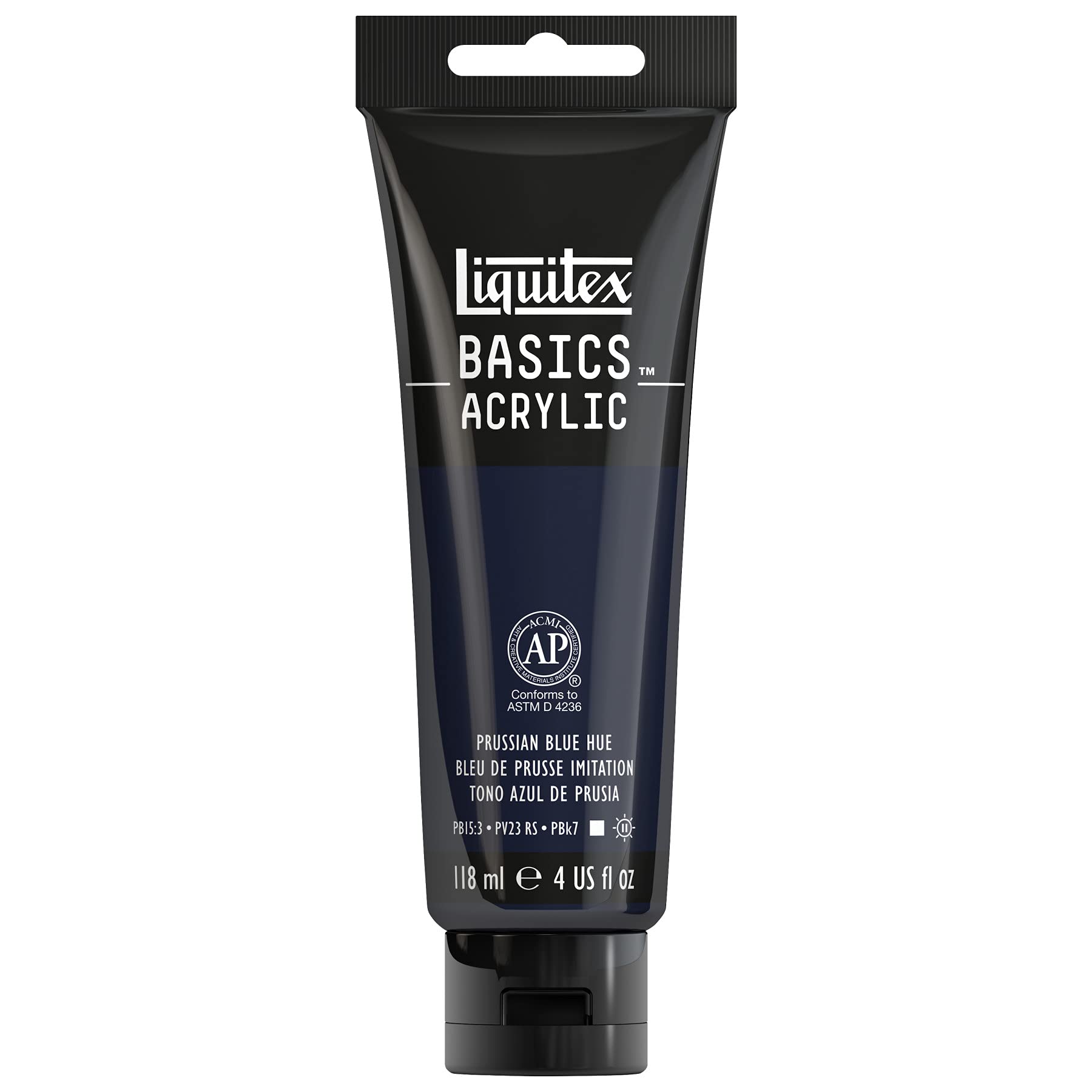 Liquitex BASICS Acrylic Paint, 118ml (4-oz) Tube, Prussian Blue