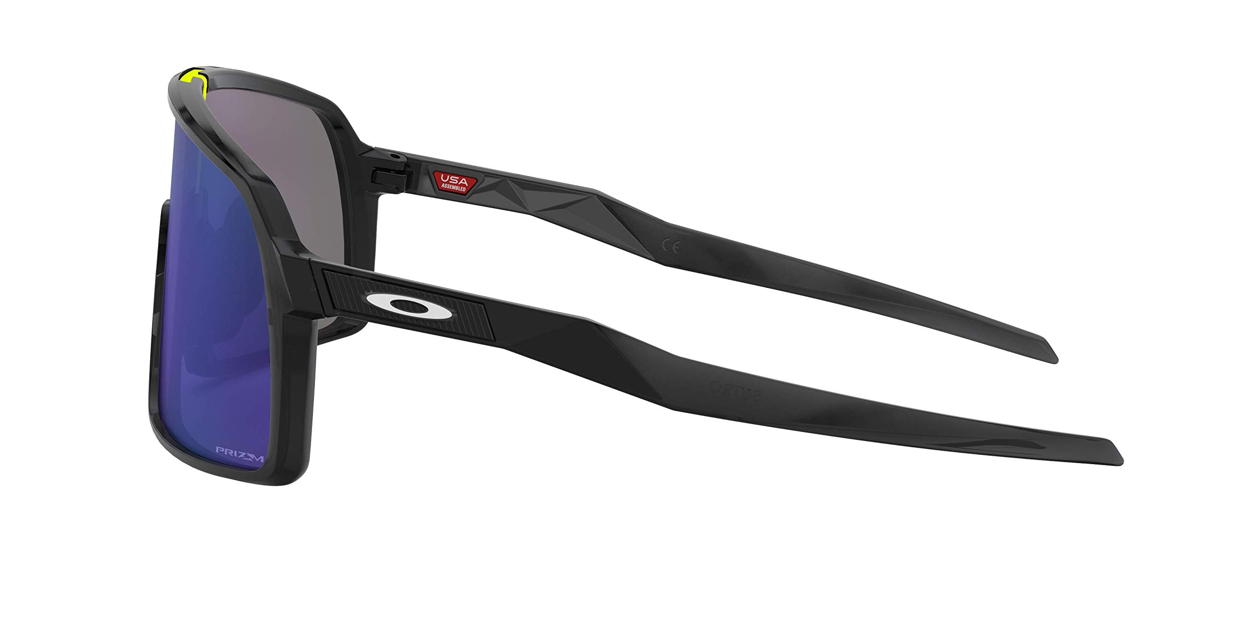 Oakley Men's Oo9406 Sutro Rectangular Sunglasses, Polished Black/Prizm Road, 37 mm