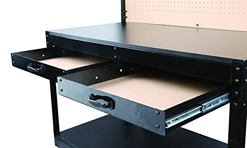 Olympia Tools Multipurpose Workbench With Power Outlets and Light, 410-014-0111 , Black