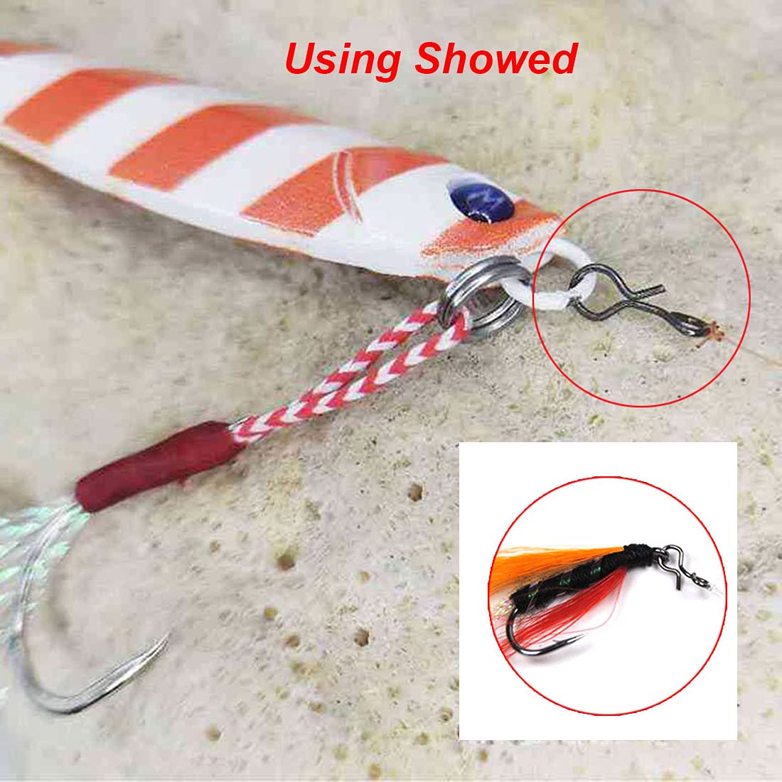 No-Knot Fast Snaps Fly Fishing Snap No Knot Snaps Quick Change Connect snap for Flies Hook & Lures Black Color Pack of 100 (L)