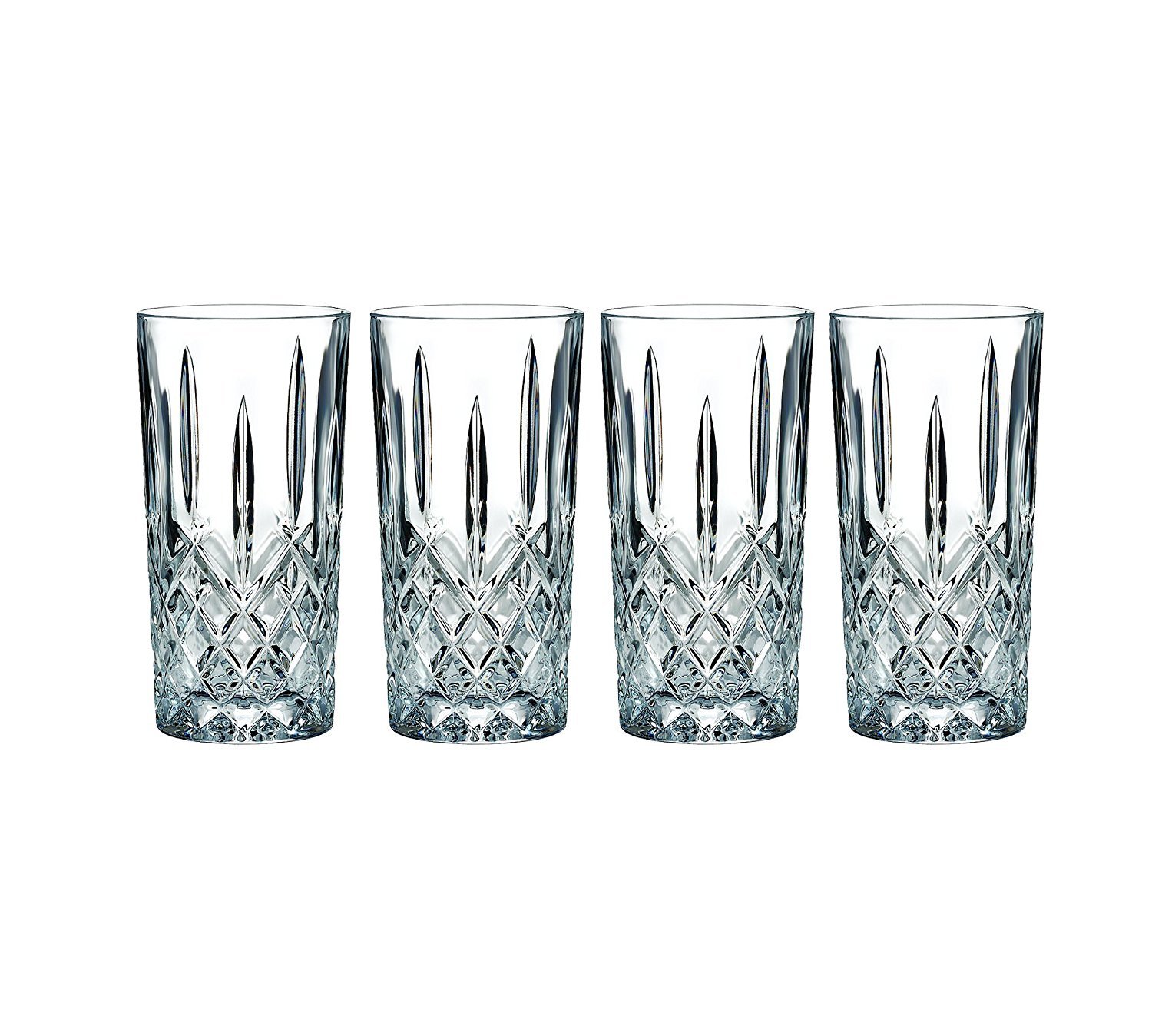Marquis by Waterford Markham Hiball Collins Glasses, Set of 4 with Microfiber Cleaning Cloth