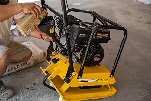 Stark USA 6.5HP Plate Compactor 21 x 21 inch Plate Gas-Powered 196cc Vibratory Plate Construction Concrete Tamper Machine Power Paver