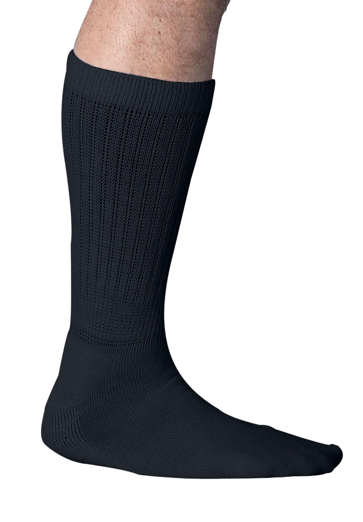 KingSize Men's Mega Stretch Socks - XL, Black