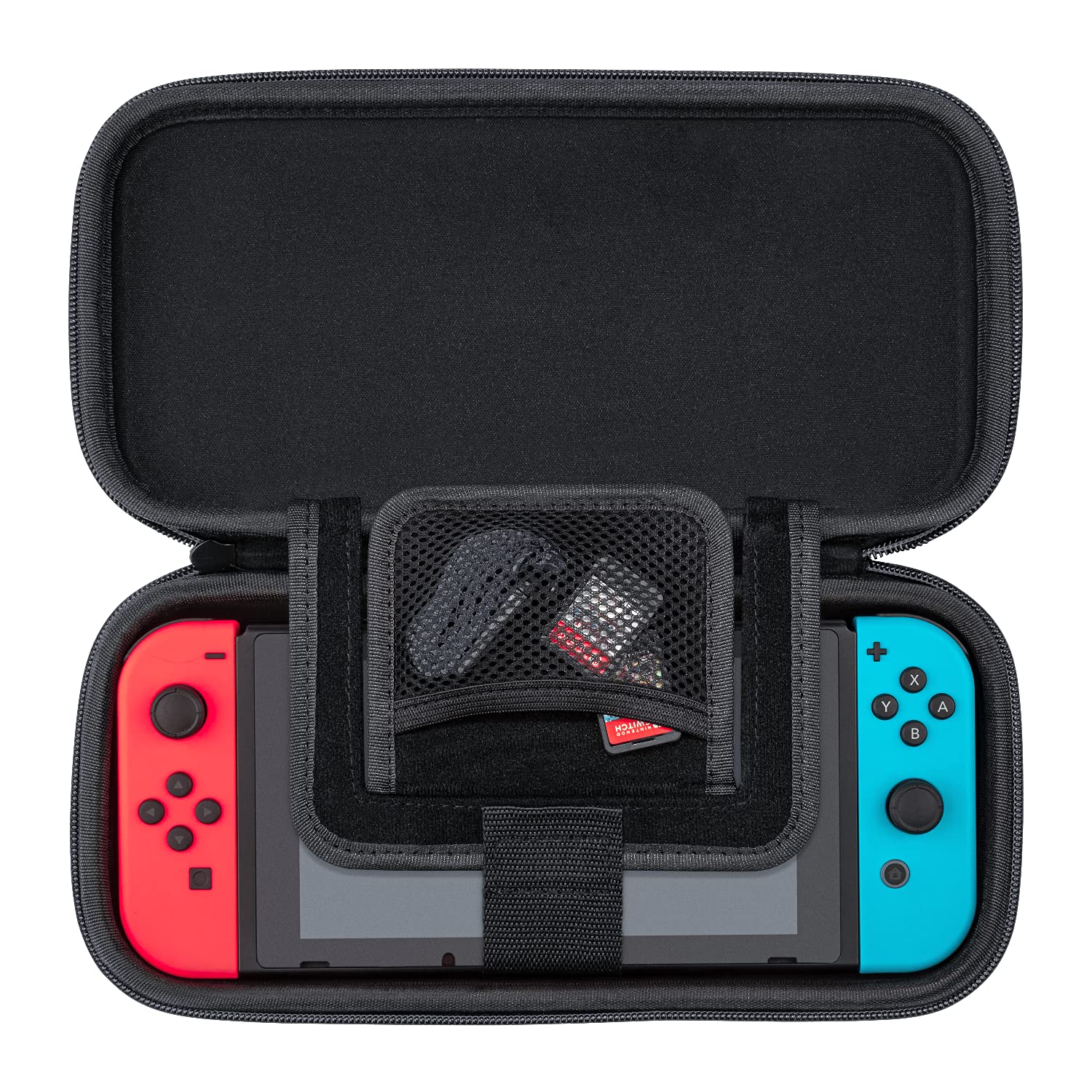 PDP Gaming Officially Licensed Switch Pull-N-Go Travel Case - Zelda Breath of the WIld - Semi-Hardshell Protection - Protective PU Leather - Holds 14 Games - Works with Switch OLED & Lite
