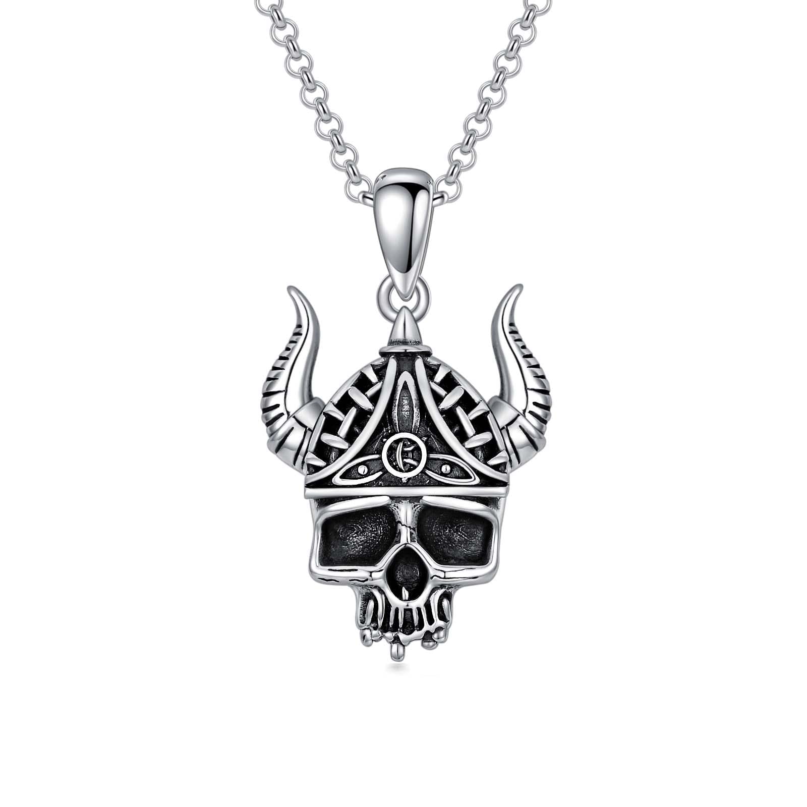SIMONLY Saint George necklace 925 Sterling Silver Saint Medal Necklace Amulet Necklace Protection Jewelry for Men