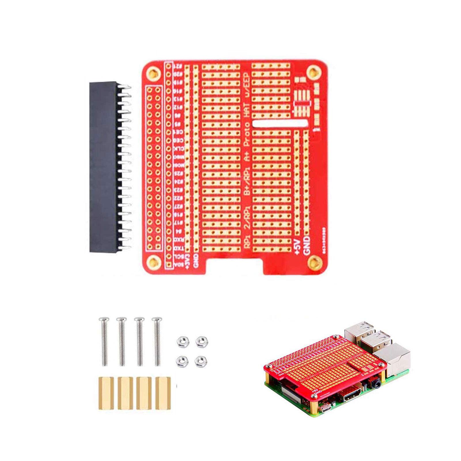 Pastall Prototype Breakout DIY Breadboard PCB Shield Board for Raspberry Pi 4 3 2 B+ A+