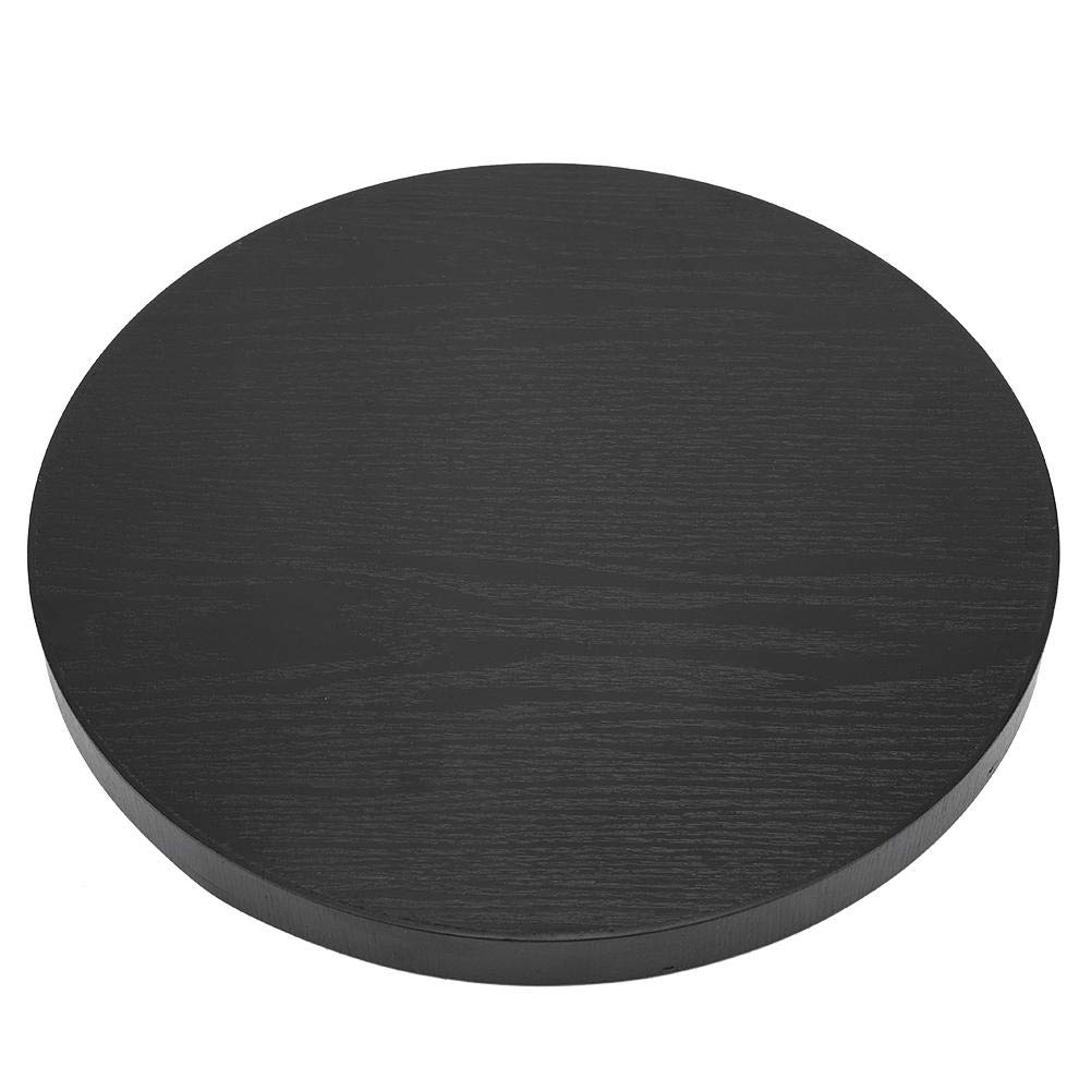 Round Wood Serving Tray Wooden Plate Tea Food Server Dishes Water Drink Platter
