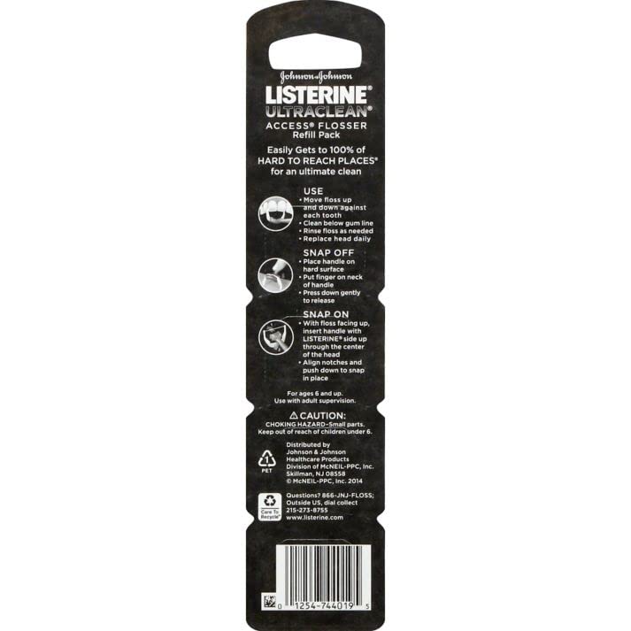 LISTERINE Ultraclean Access Flosser Refill, Mint 28 ea x 4 by Listerine
