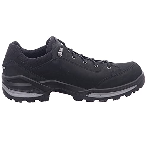 Lowa Mens Renegade GTX Lo Nubuck Leather Black Graphite Shoes 10.5 US