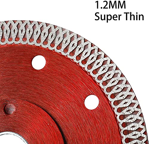 Tysun 5 Pcs 4.5 inch Diamond Saw Blade Tile Blades Cutting Disc Wheel for Cutting Porcelain Tiles Granite Marble Ceramics