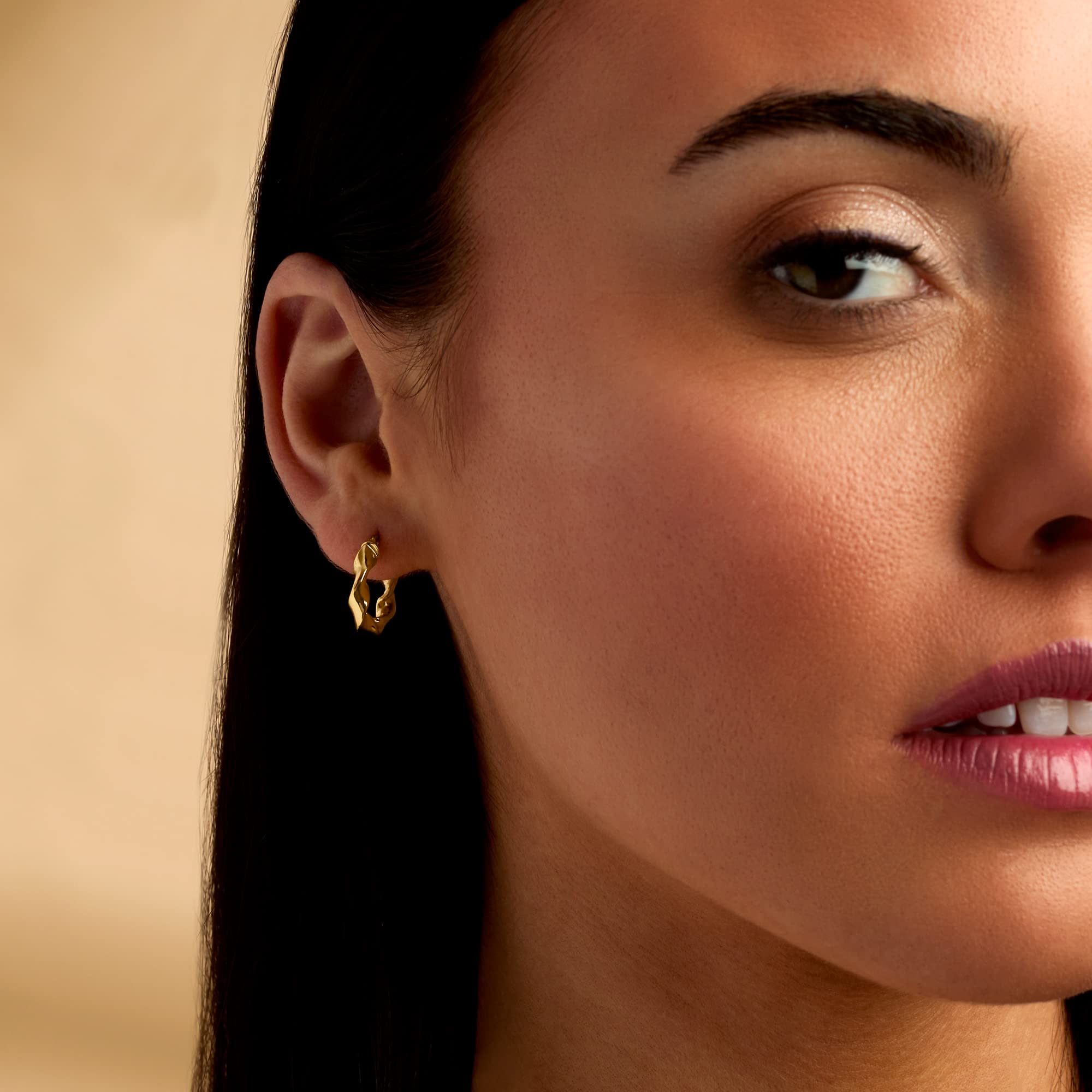 RS Pure by Ross-Simons 14kt Yellow Gold Twisted Hoop Earrings