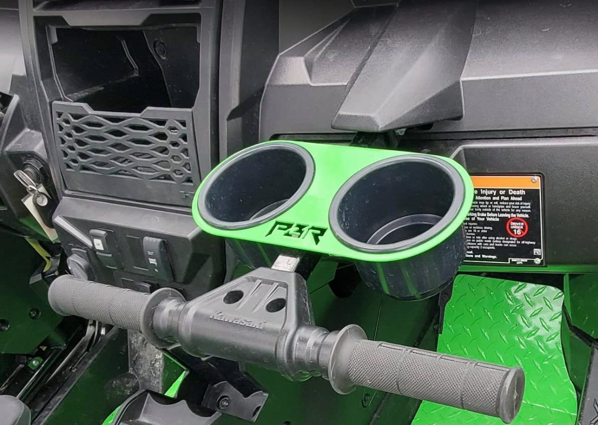 PBR Products Kawaswaki KRX 1000 Grab Bar Drink/Cup Holder Kawi Green