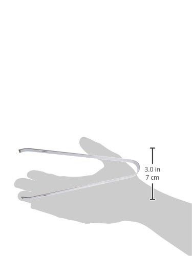 Tablecraft Stainless Steel Ice Tongs, 6.75", Metallic