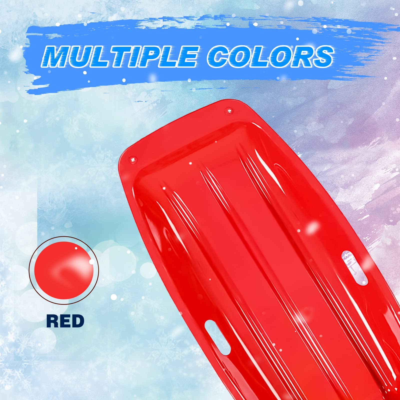 Snow Sleds for Kids and Adult,Sleds for Kids with Handle and Rope