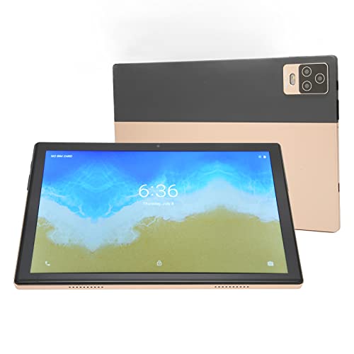 Tablet 10 inch, 1080p FHD IPS Screen, Octa Core, 2.4/5.0 GHz WiFi Tableta with, 4GB RAM 128GB ROM, 5MP 8MP, GPS, SIM, 7000mAh, Gold