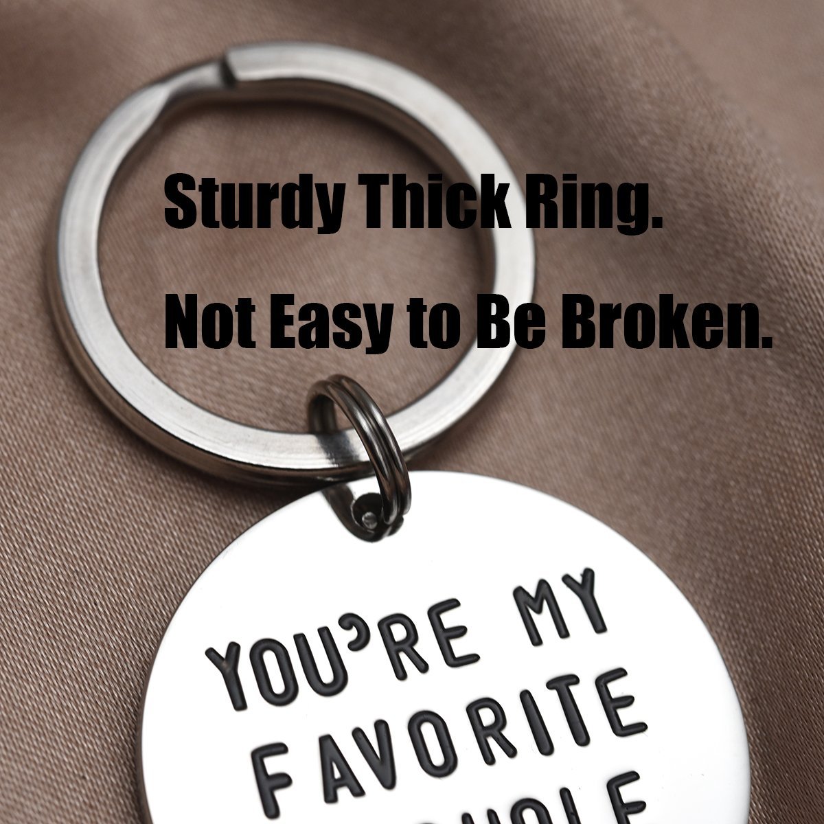 LParkin You're My Favorite Asshole Keychain Funny Man Valentines Day for Husband Boyfriend Gifts