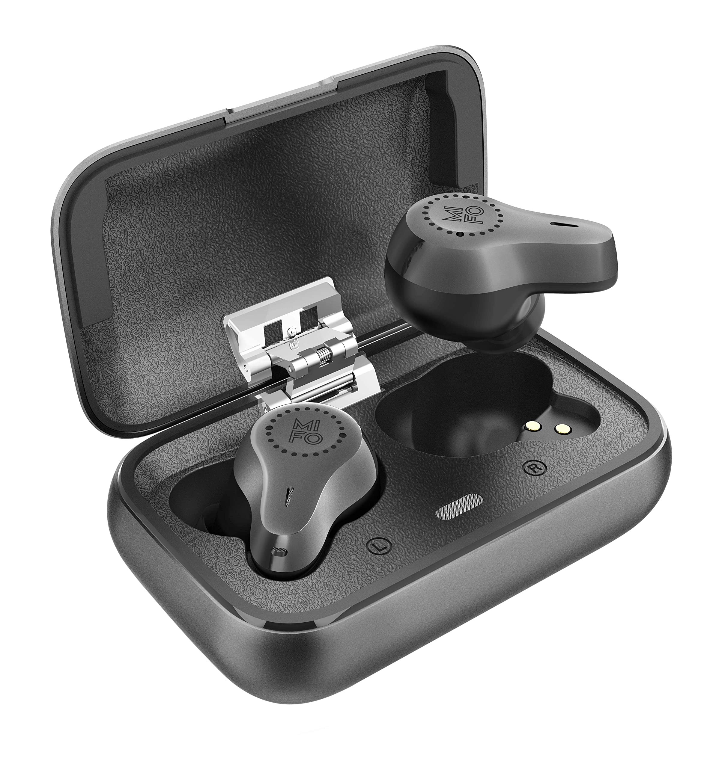 mifo [Upgrade Version 2022 O7 True Wireless Earbuds Qualcomm APT-X CVC 8.0 Noise Cancelling Wireless Headphones Bluetooth 5.0 Stereo Hi-Fi Sound in Ear Water-Resistant Built in Mic Earphone