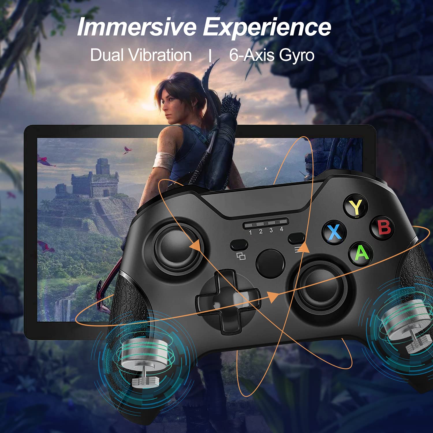 usergaing 2.4GHZ Xbox Wireless Controller Compatible with Xbox One, Xbox Series X&S, Xbox One S&X, One Elite, Windows 10- Black Special Edition