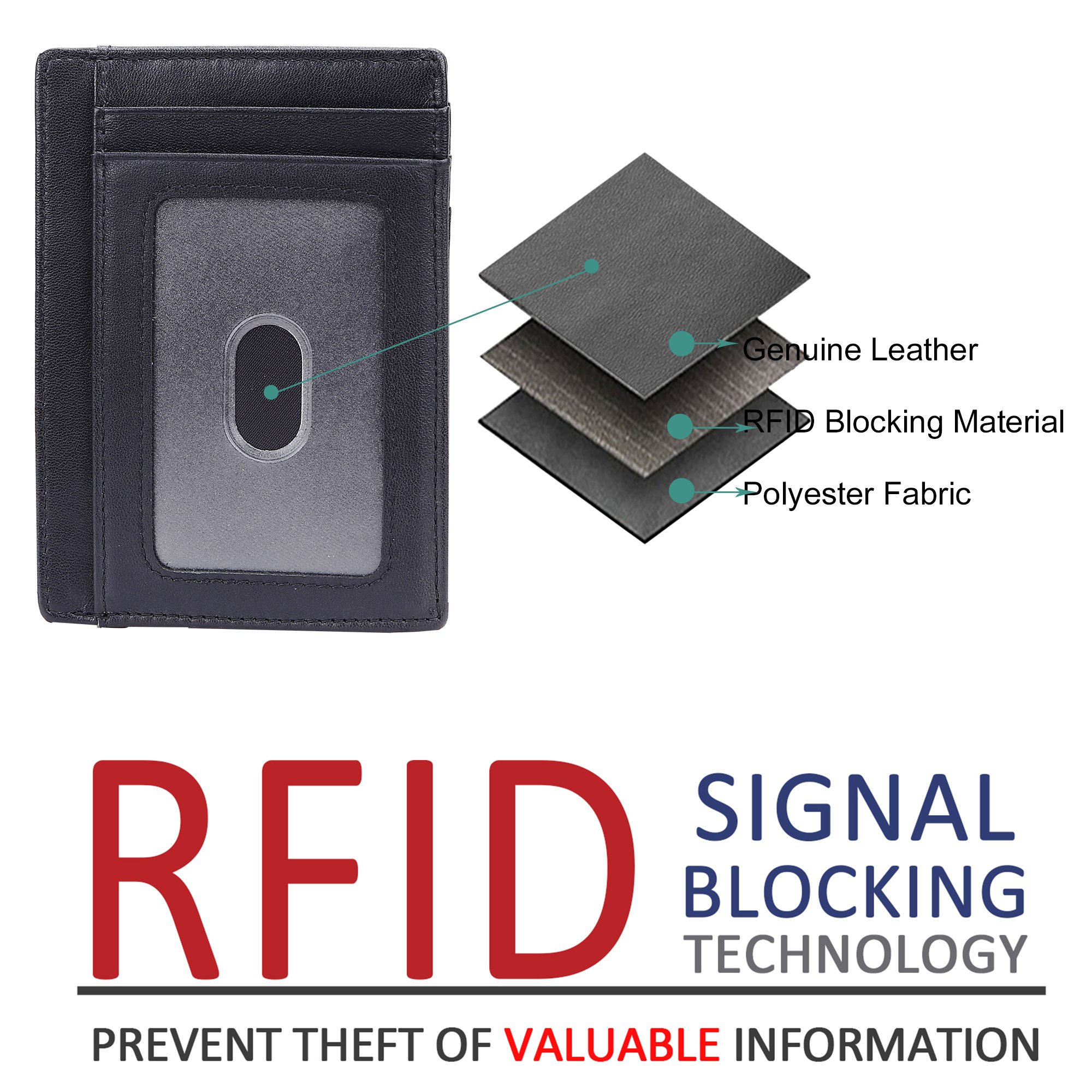 kinzd Waxed Oil Leather Wallet Minimalist Front Pocket Wallet For Mens Slim Thin Small Secure Rfid Blocking Credit Id Card Case Holder Coffee Wallet For Mens