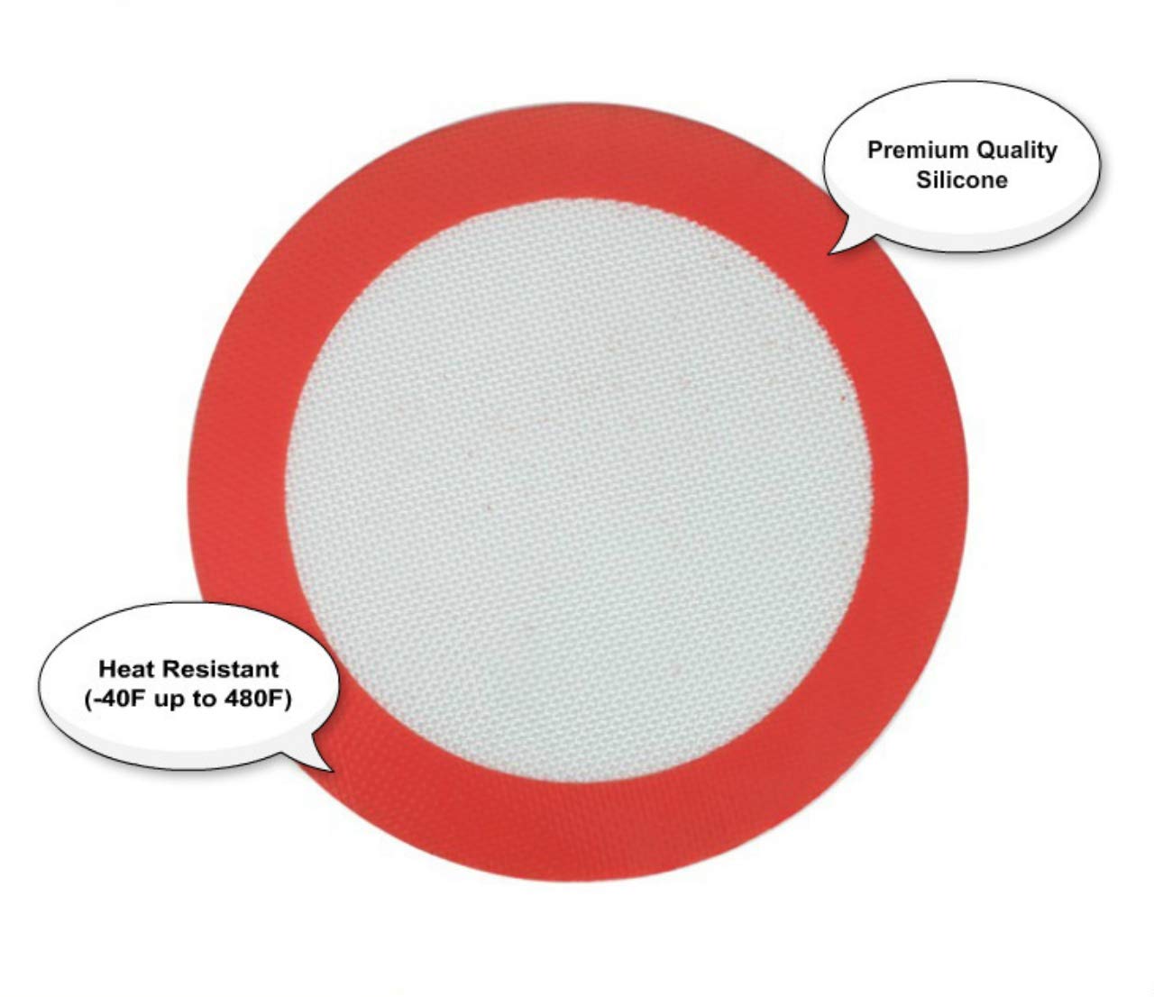 Round Silicone Baking Mat 2 Pack Non Stick Reusable Diameter 6.5 inch Perfect For 7 inch Round Cake Pan Liner Baking Sheets Premium Quality