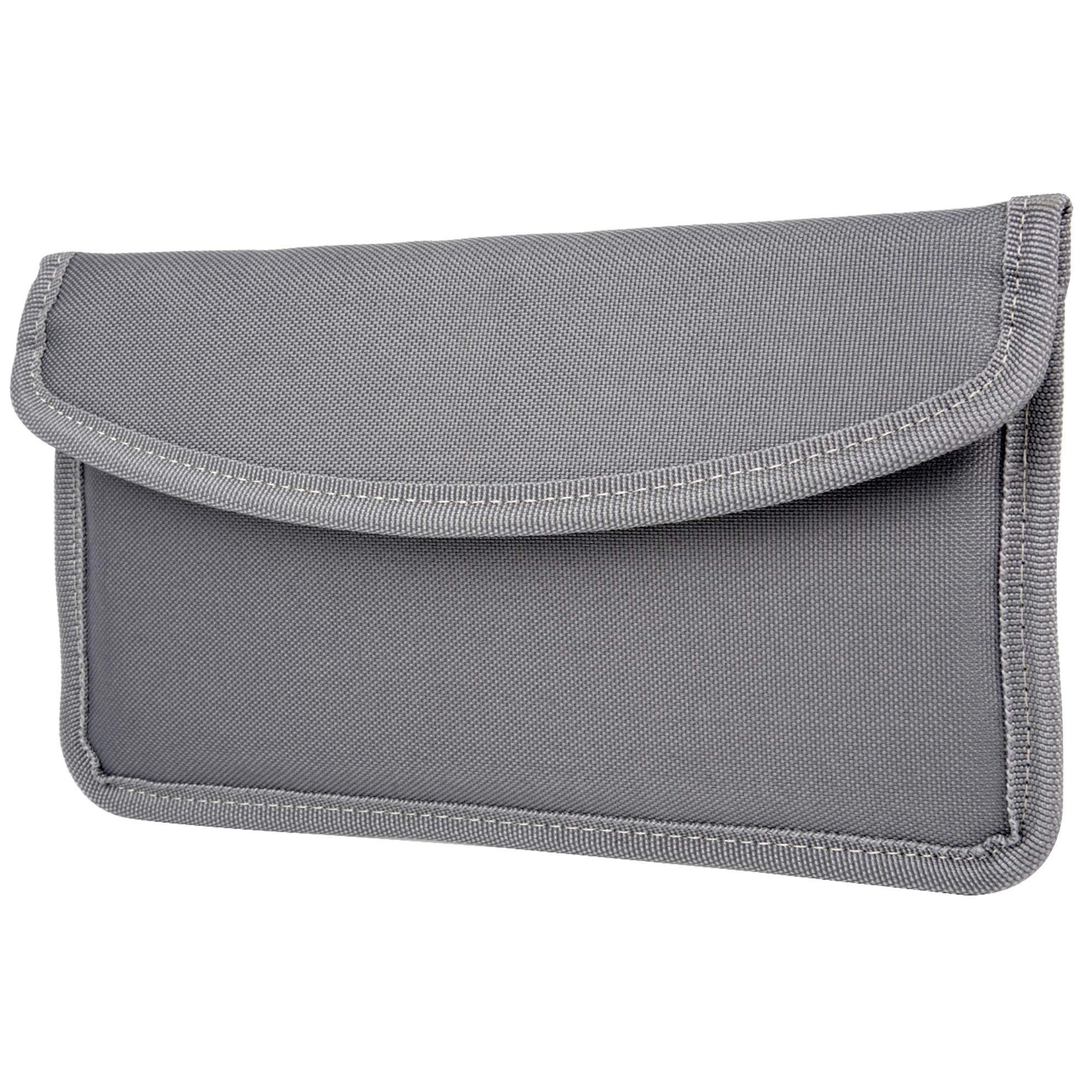 Migeec Faraday Bag, GPS RFID Blocking Bag Shield Case Pouch Wallet Phone Case for Cell Phone Privacy Protection and Car Key FOB, Anti-Tracking Anti-Spying, Gray