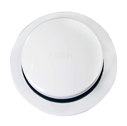 Westbrass 593244-50 White 1-1/2" Tubular Tip Toe Bath Waste Drain Kit, Powder Coat White