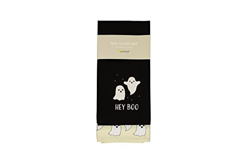 Pearhead Holiday Decor, Kitchen Tea Fall Home Décor, Set of 2, Ghost Dish Towels