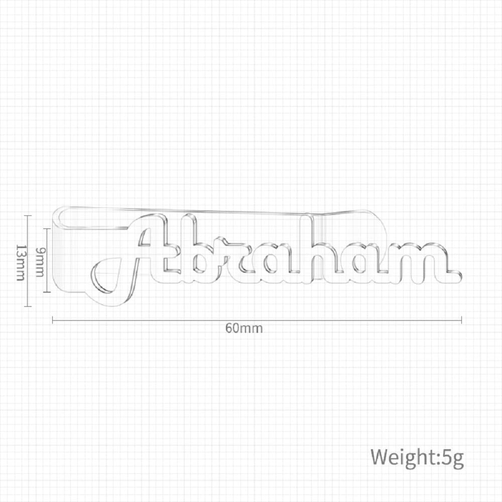 Ruibeila Personalized Tie Clips for Men, Custom Engraved Name Mens Cufflinks for Wedding Meeting Daily Life - Father's Day Gifts