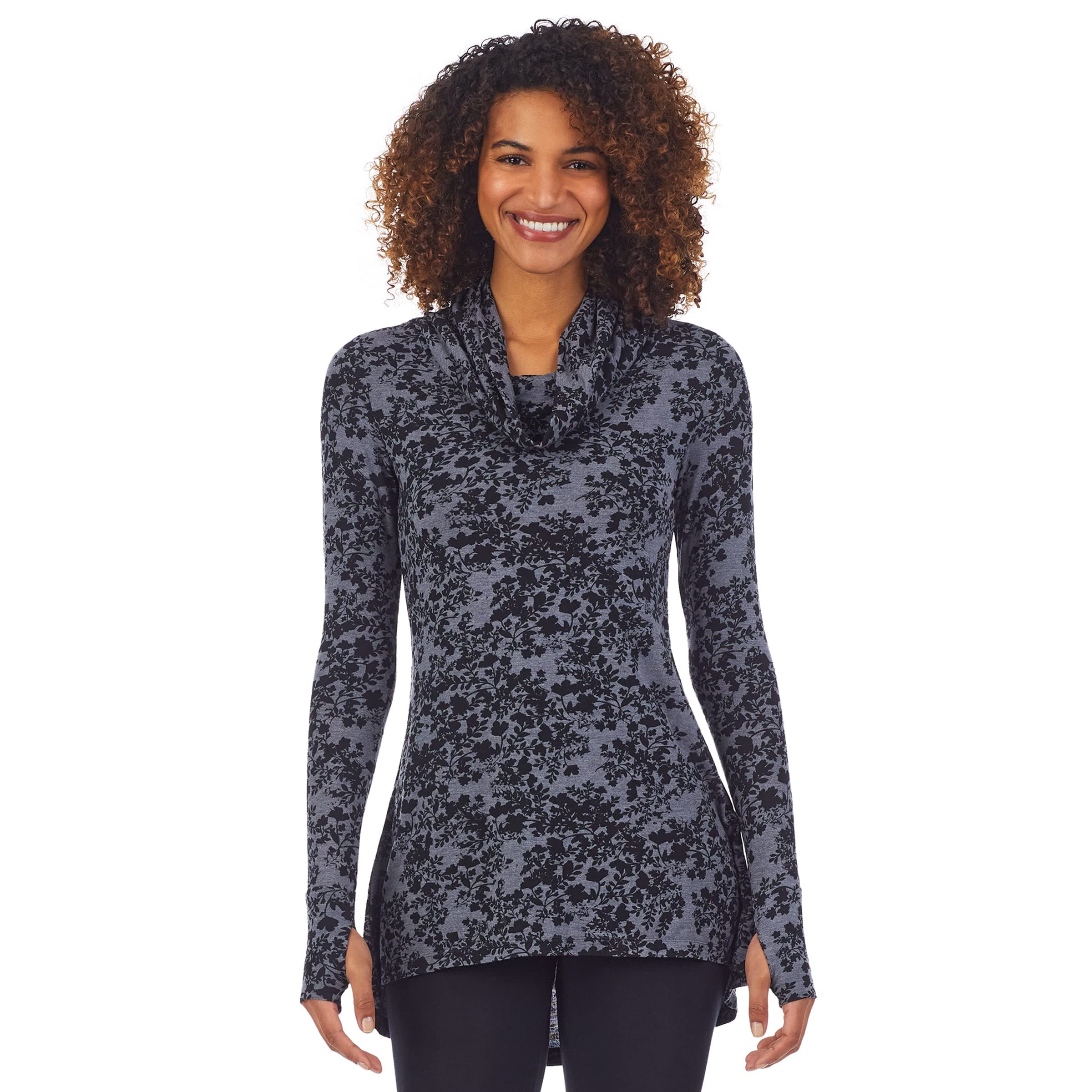 Softwear With Stretch Long Sleeve Cowl Tunic