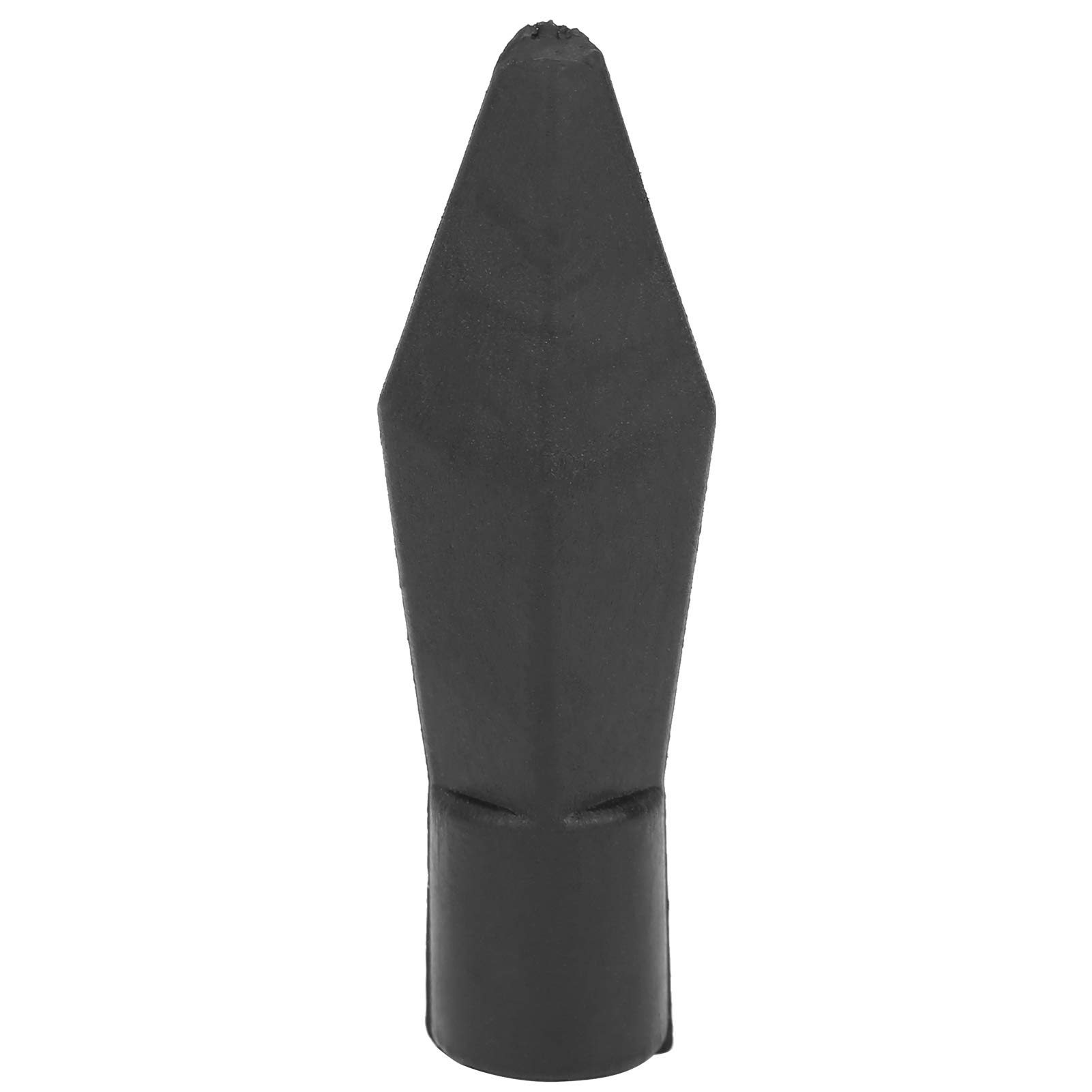 Ruiqas 30pcs Black Screw Rubber Soft Arrowhead Safety Arrows Tips for Outdoor Shooting Practice Entertainment