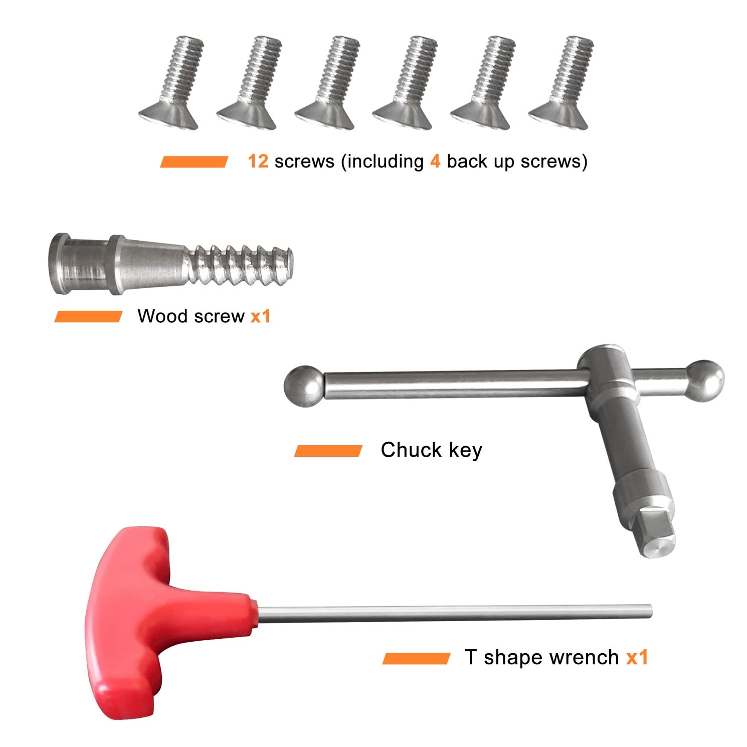 Wood Lathe Chuck Set 1" x 8 tpi, 4 inch 4 jaw self-Centering Woodturning Chuck for Lathe