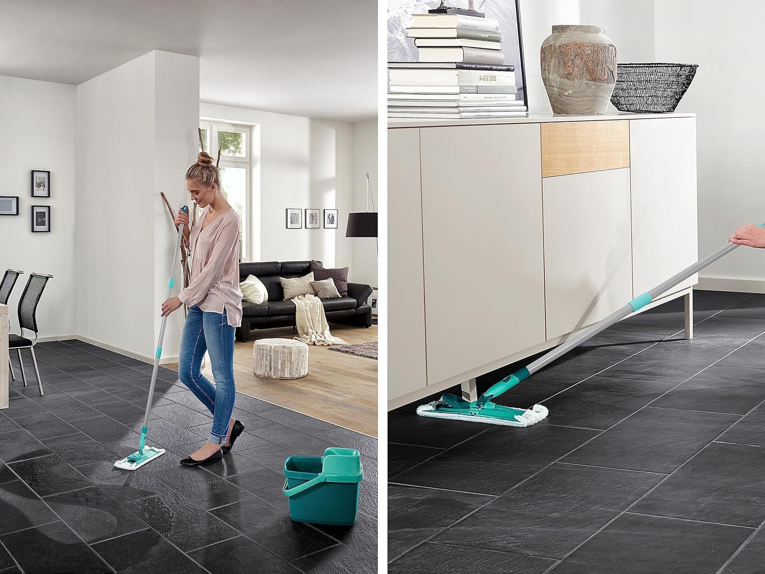Leifheit 55356 Combi Flat Mop/Bucket and Wringer Set