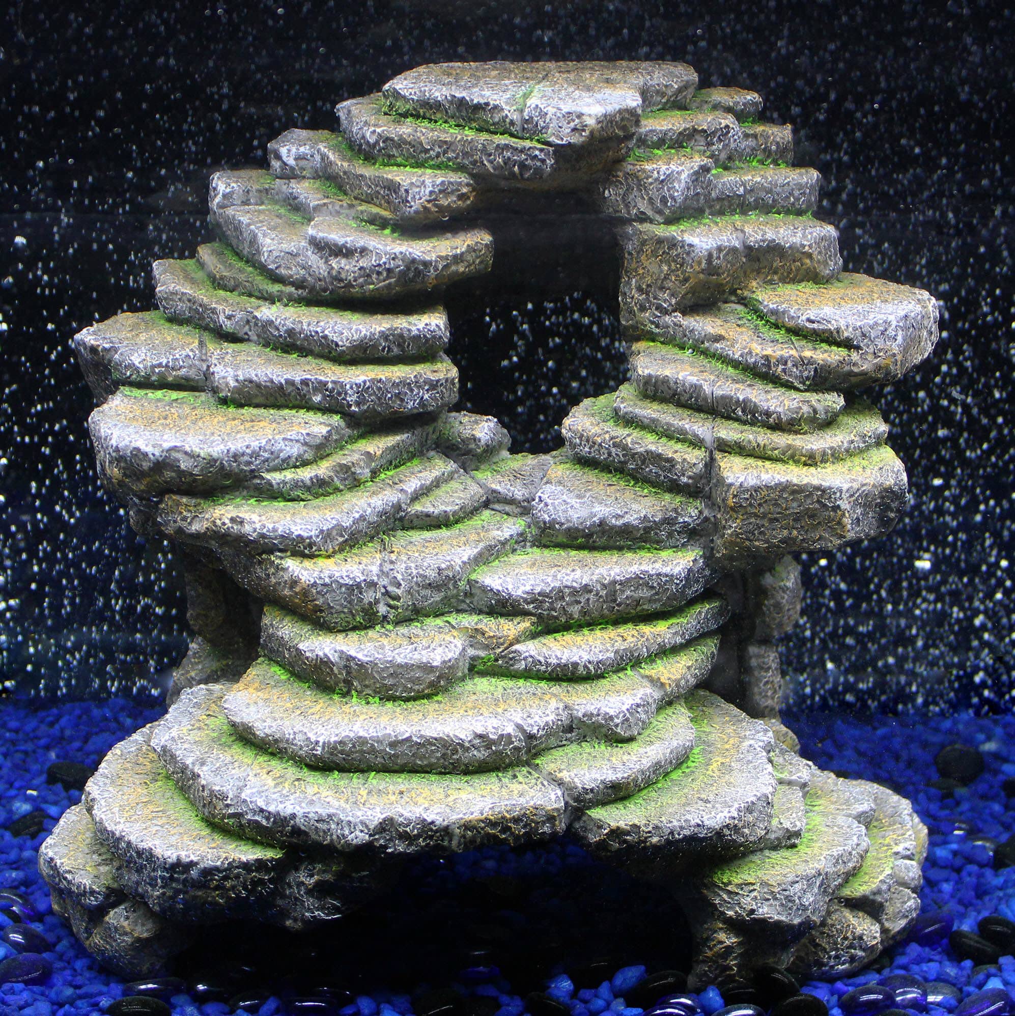 Penn-Plax Reptology Shale Scape Step Ledge & Cave Hideout β Decorative Resin for Aquariums & Terrariums β Great for Reptiles, Amphibians, and Fish β Extra Large