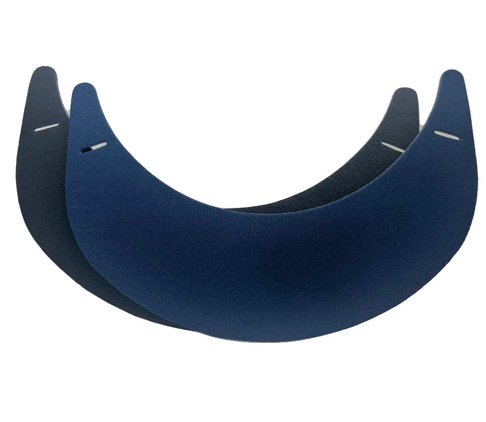 plumosity Visor ATTACHES to Sunglasses, EVA Foam, Unisex, Black/Navy 2-Pack