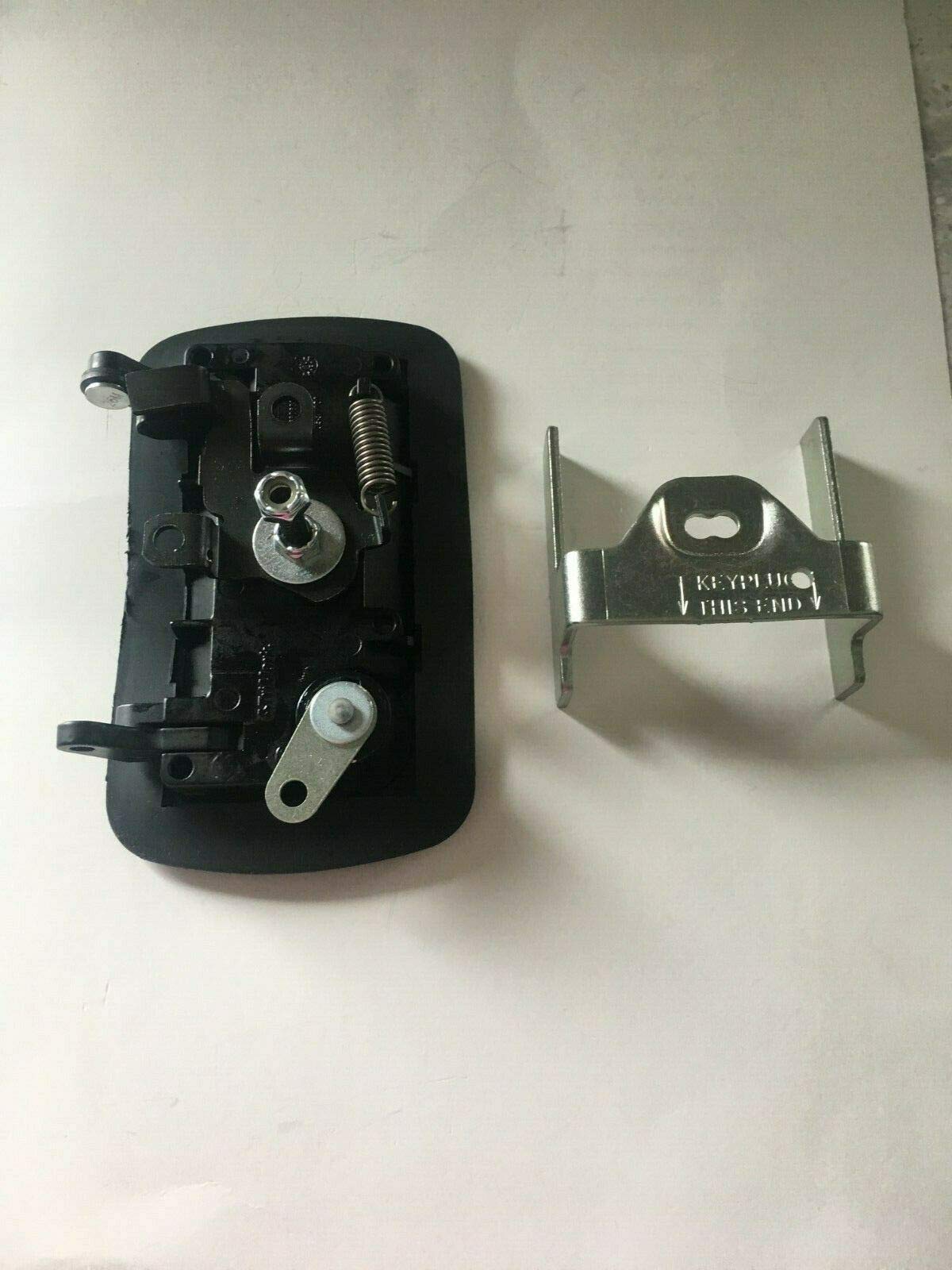 Lock 22660-04 Black Paddle Handle 2 Keys Utility Vehicles Van L