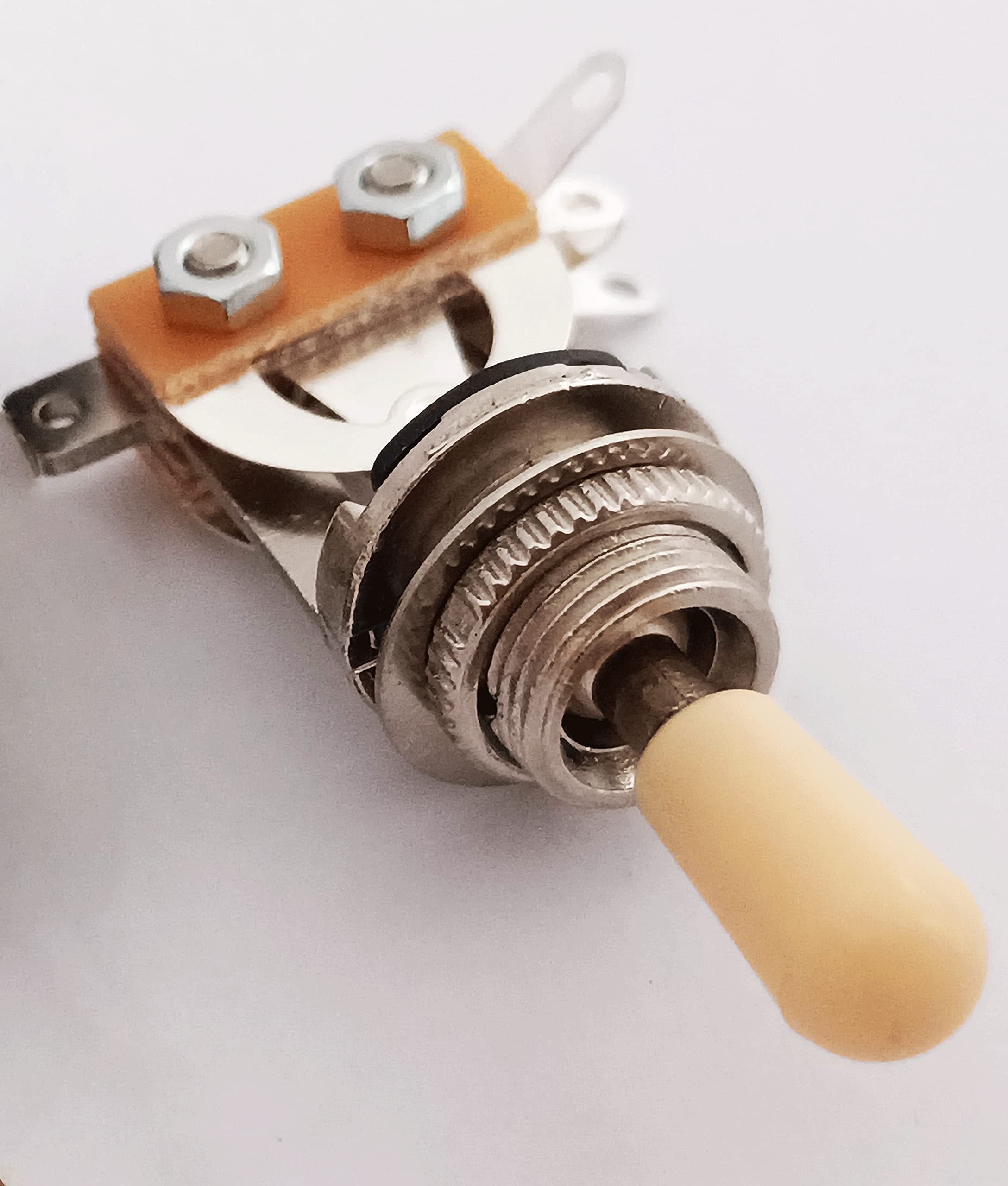 NC AYUBOUSAGibon Les Paul Guitar Toggle Switch 3 way Pickup Selector for Electric Guitar Cream Tip