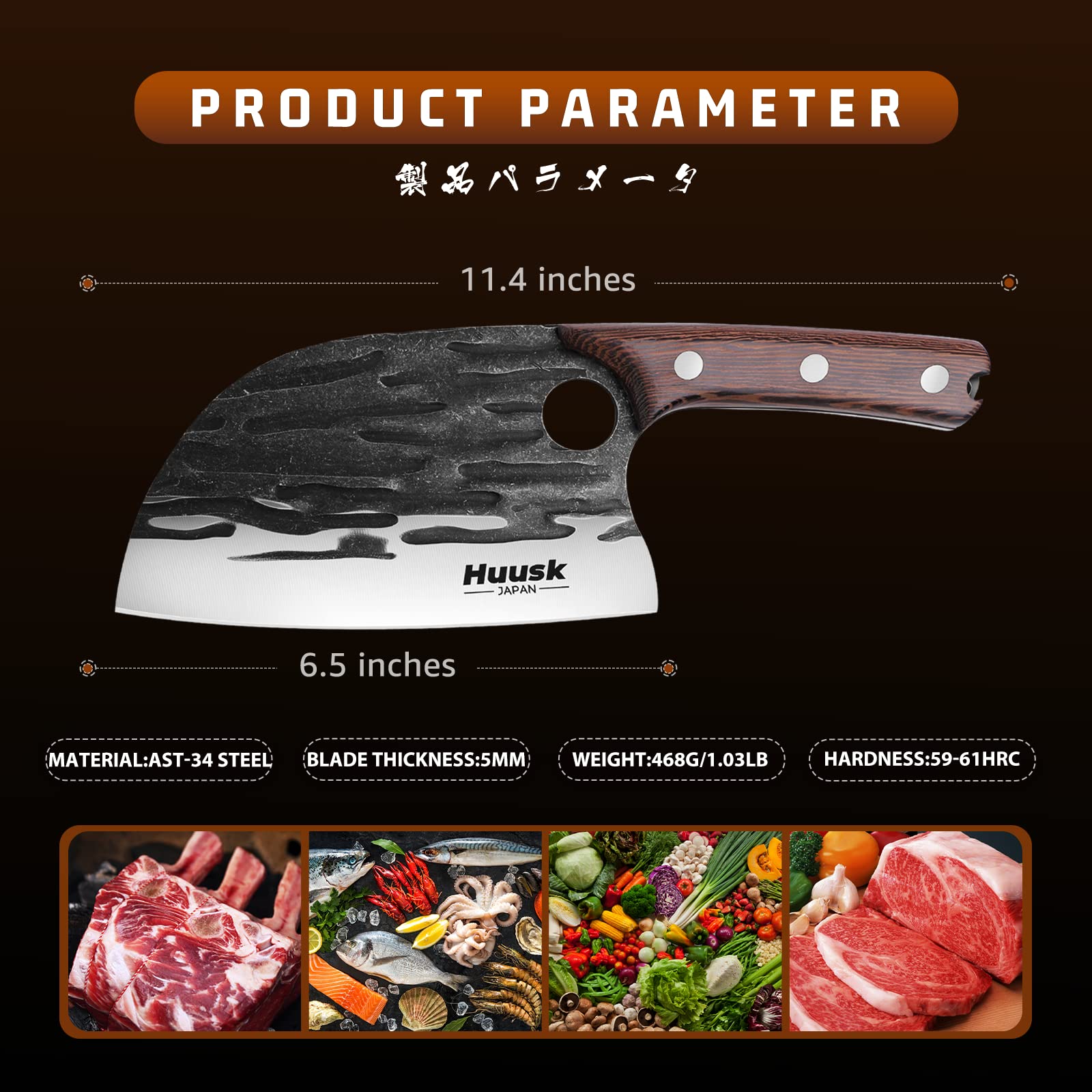 Upgraded Serbian Chef Knife Bundle with Cool Cooking Knives with Leather Sheath and Gift Box