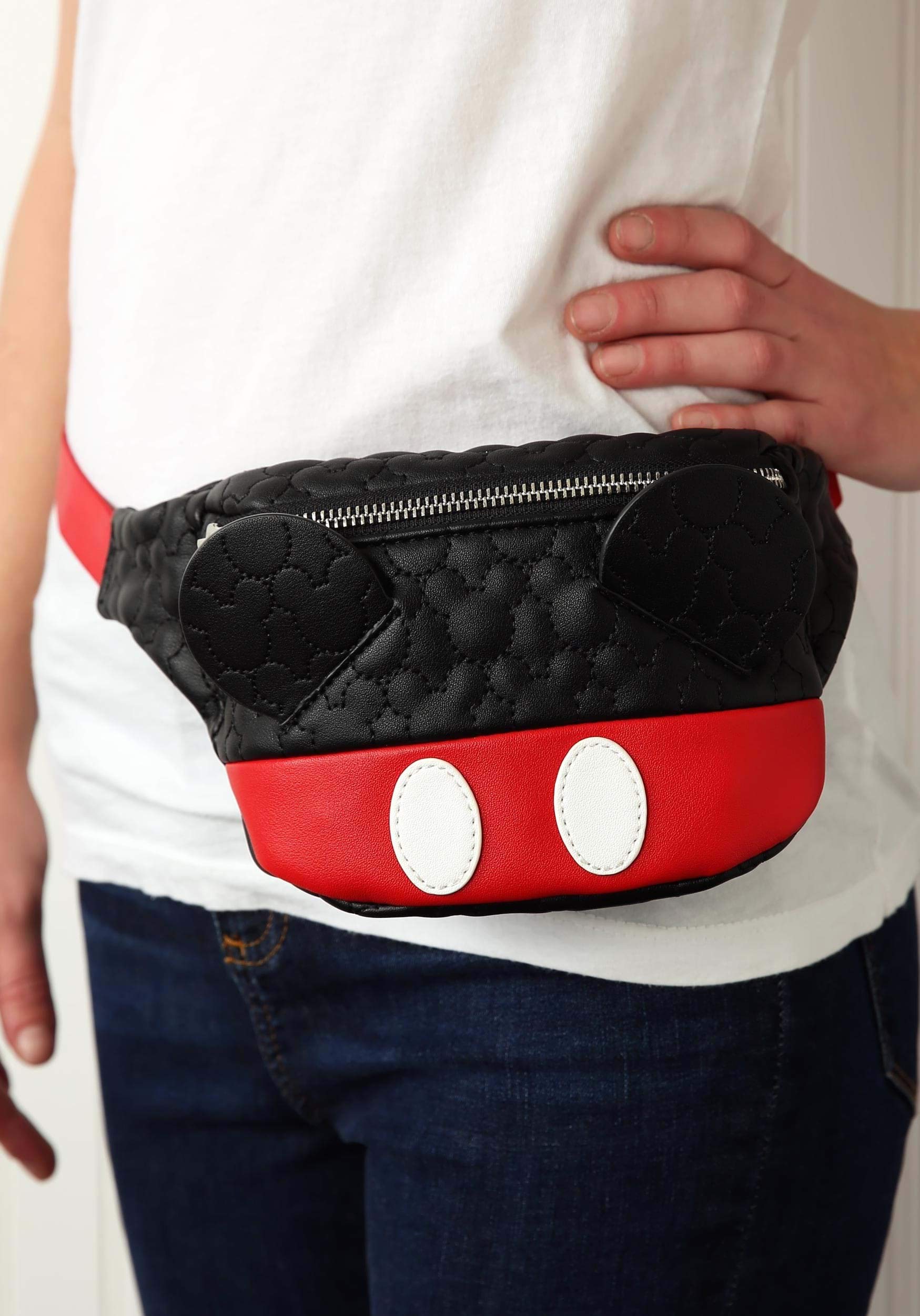 Loungefly x Disney Mickey Mouse Quilted Cosplay Fanny Pack