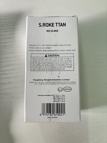 S.ROKE TTAN Portable Ceramic Paring Knife - 2.5 Inches Sharp Blade, Small Folding Knife, Cutter Peeler 2 in 1, Mini Cute Portable Fruit Knife for Travel, Camping (Pink + Green)