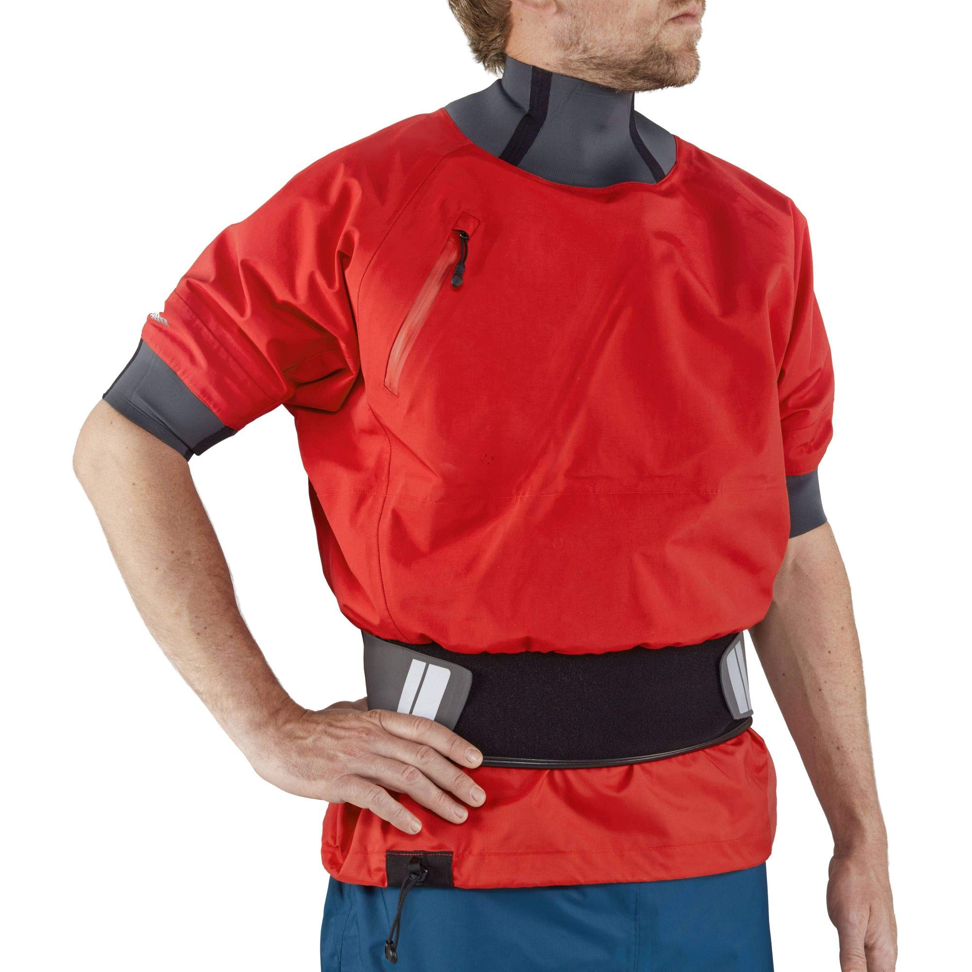 NRS Stampede Shorty Semi-Dry Top-Salsa-XL