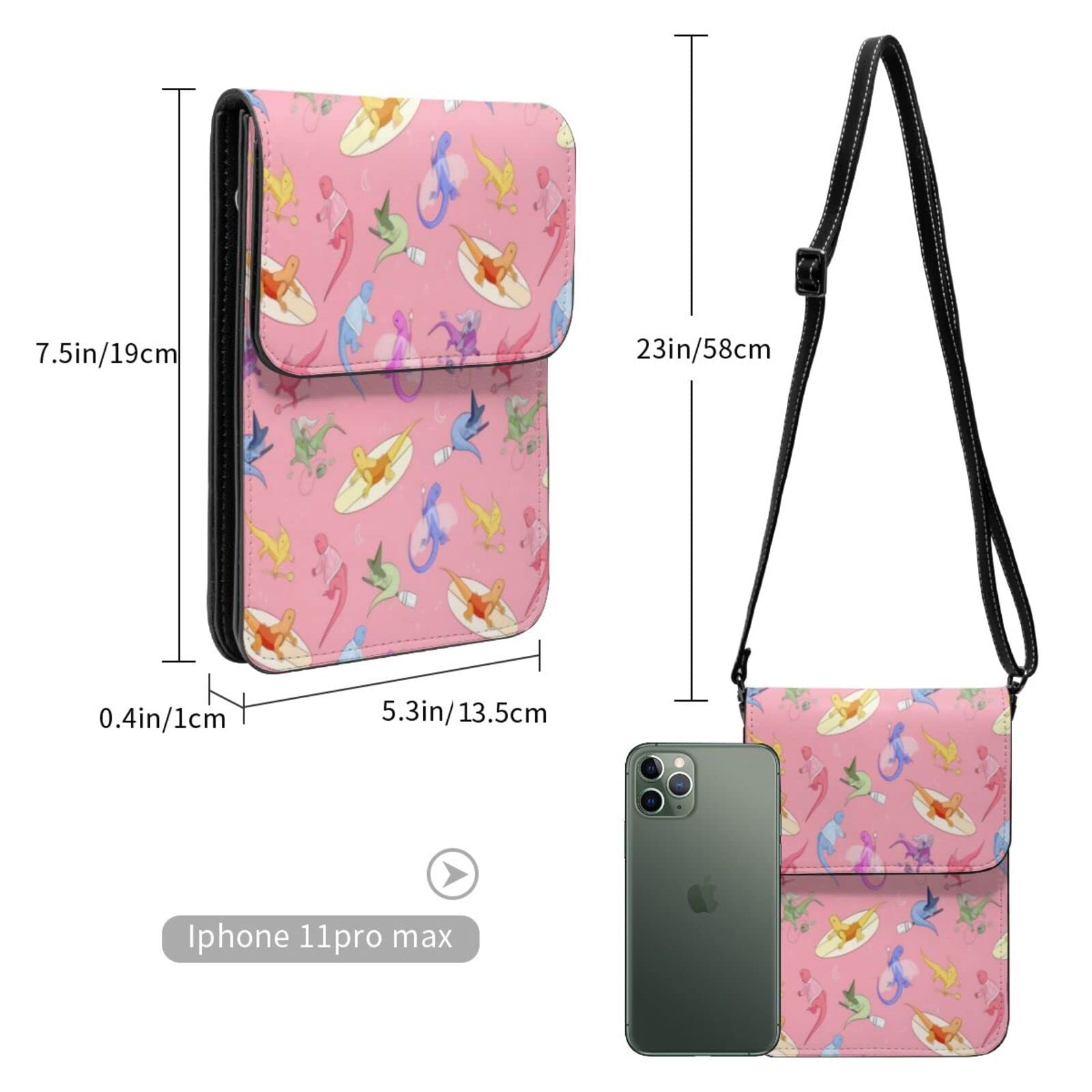 Small Crossbody Bags For Women Bearded Dragon Handbag Cellphone Wallet Purse