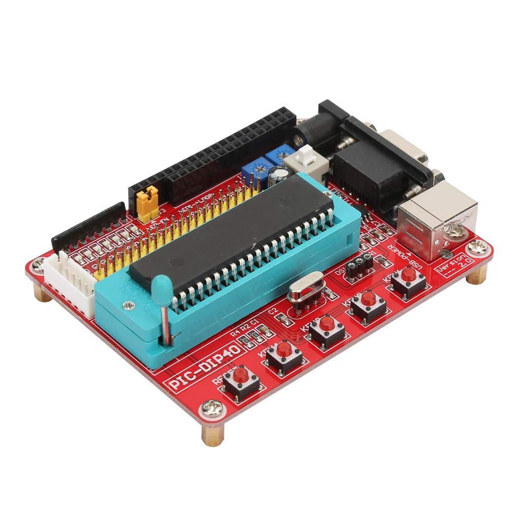 Learning Development Board, PIC16F877A Microcontroller Learning Board with RS232 Interface