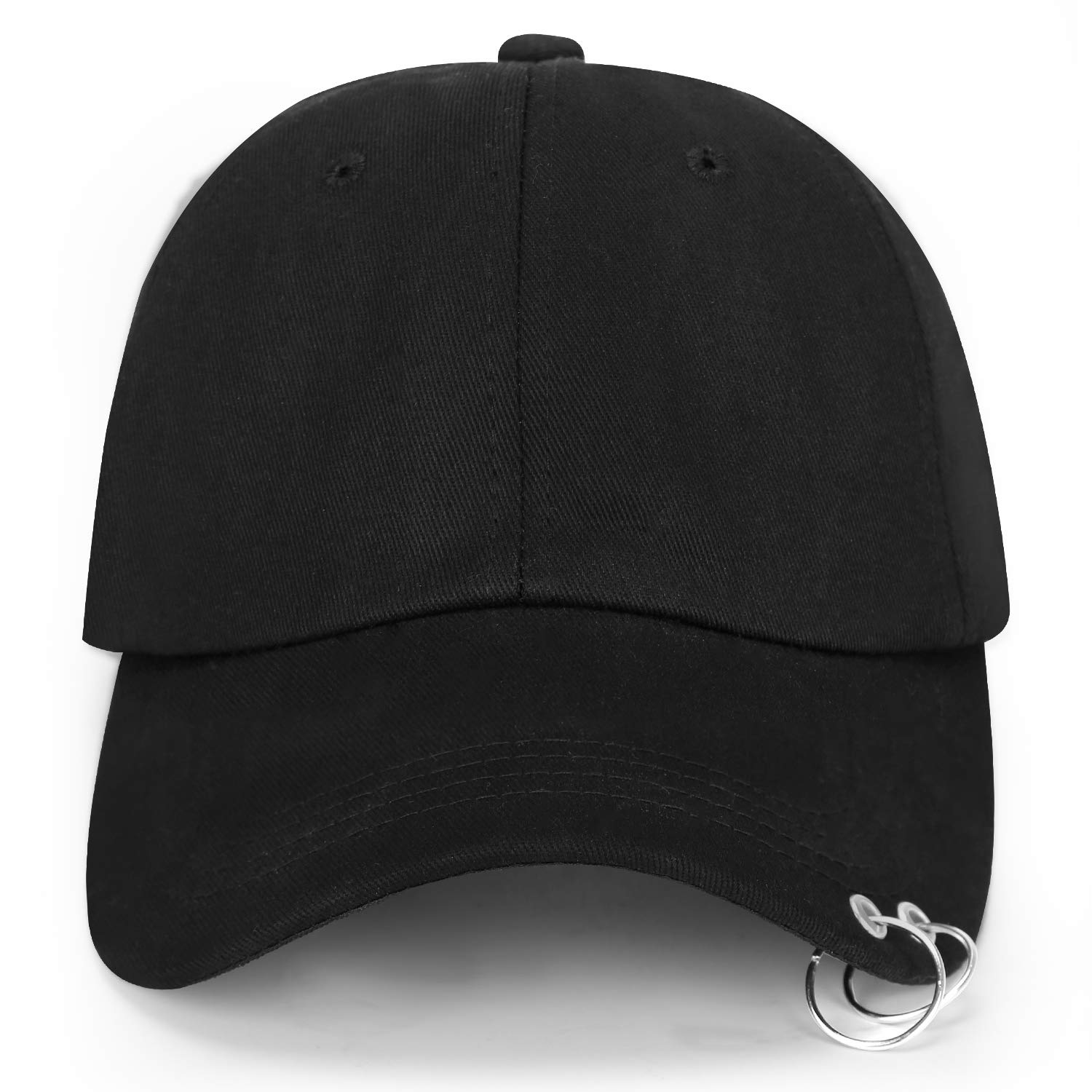 Kpop Wings Tour Jimin with Iron Rings Hats Love Yourself Snapback Baseball Cap Merchandise Black