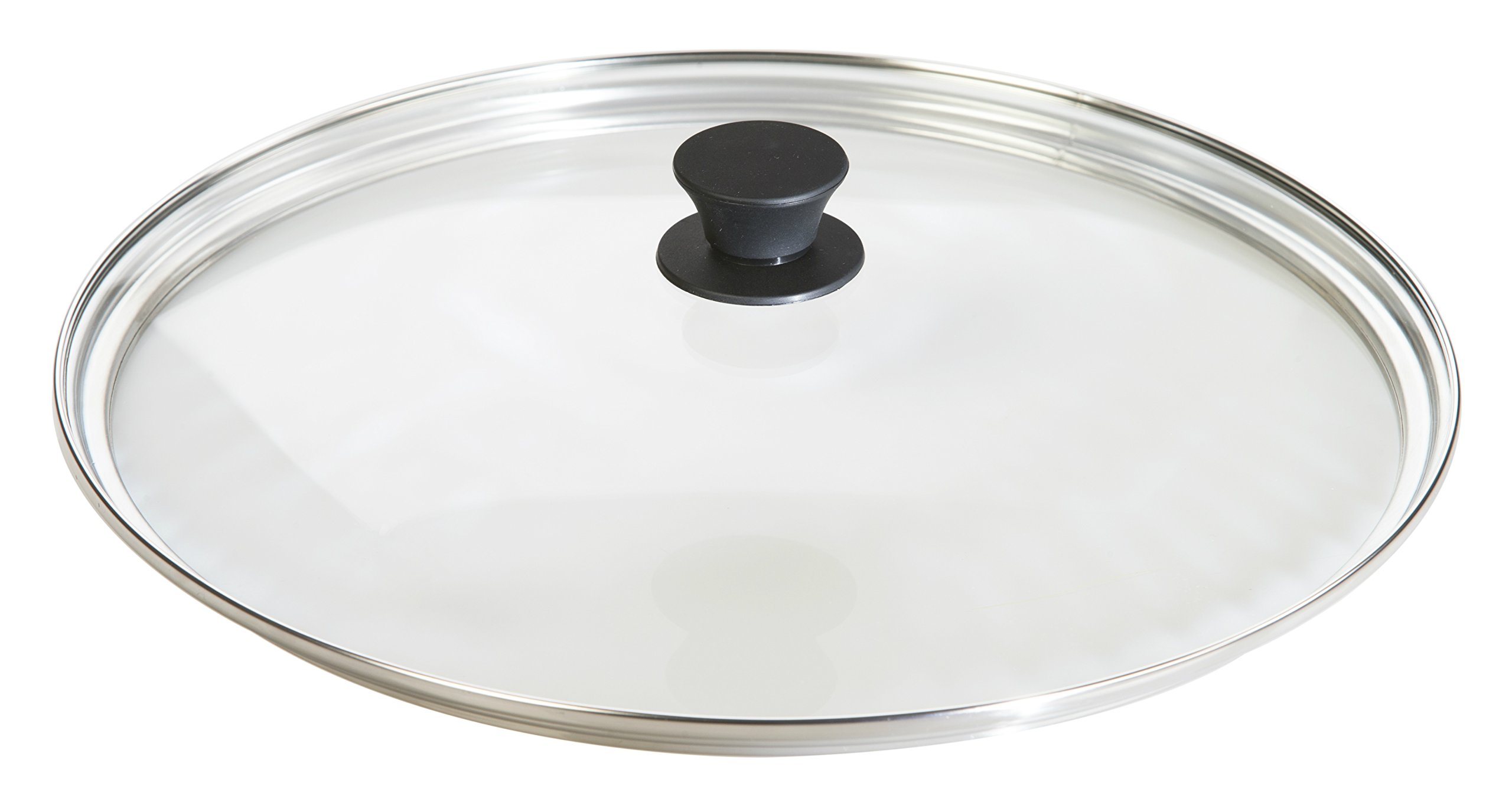 Lodge Seasoned Cast Iron Skillet with Tempered Glass Lid (15 Inch) - Cast Iron Frying Pan with Lid Set