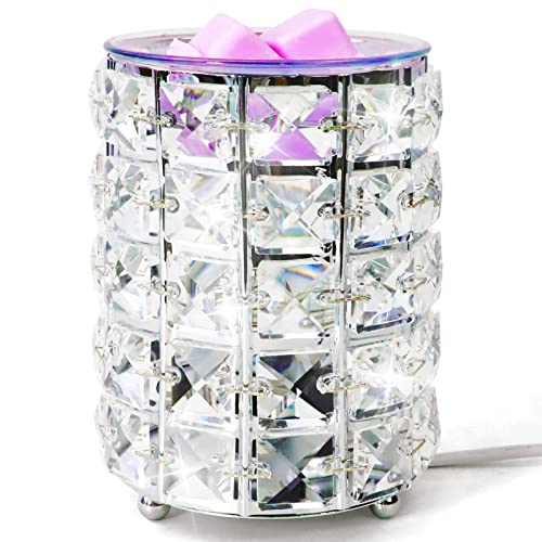 Wax Melt Warmer, Crystal Electric Wax Warmer for Christmas Decor, Scented Wax Warmer for Home Office Bedroom Living Room Decor