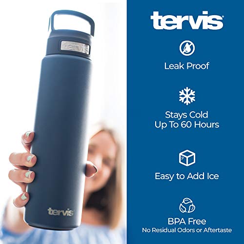 Tervis DC Comics - Batman Logo Engraved on Onyx Shadow Insulated Tumbler 24oz Wide Mouth Bottle Stainless Steel