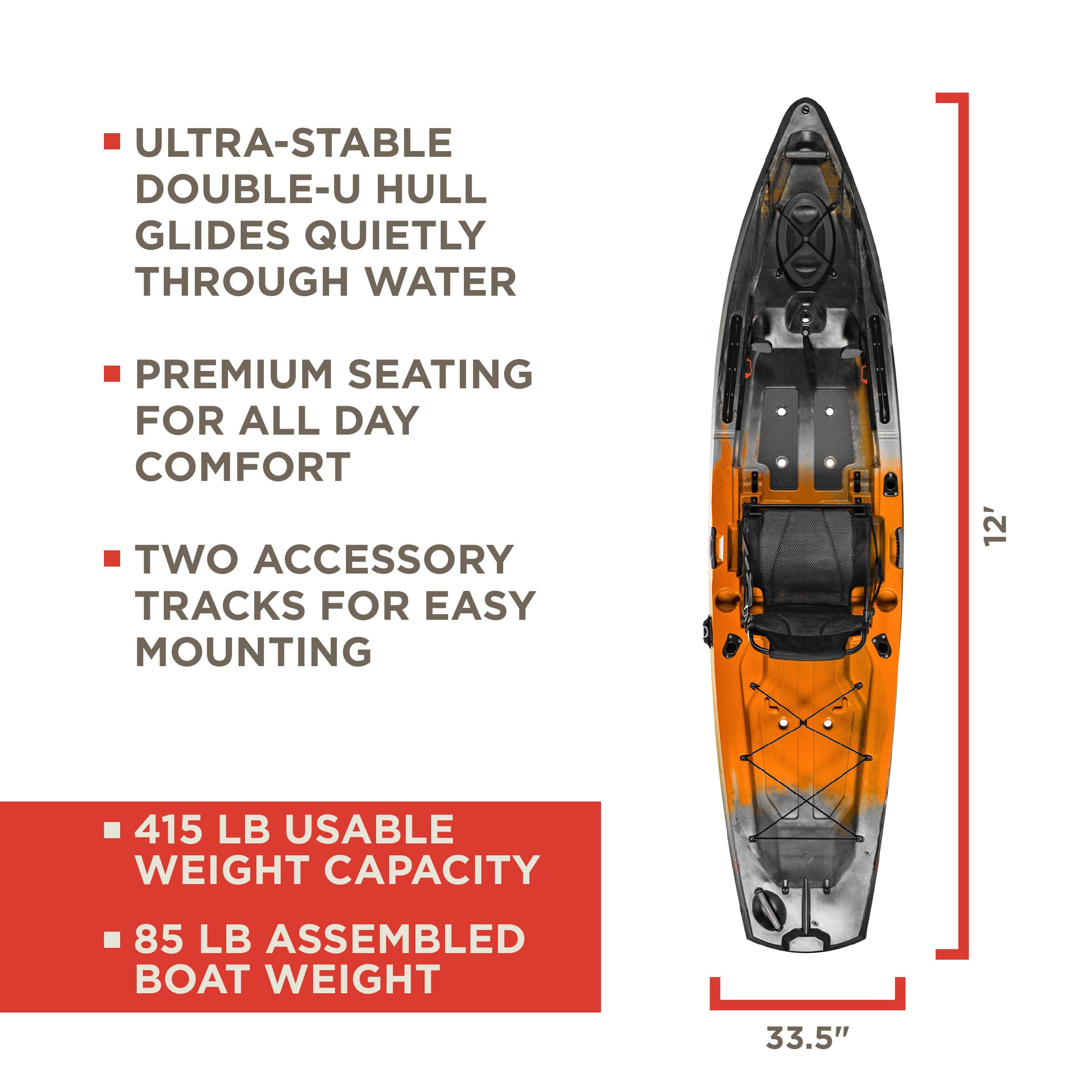 Old Town Sportsman 120 Fishing Kayak (Ember Camo)